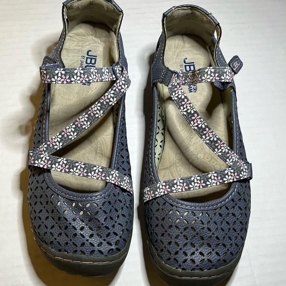 JBU | Shoes | Jbu Karen Womens Shoes Sz 9w Casual Blue Mary Jane Memory ...